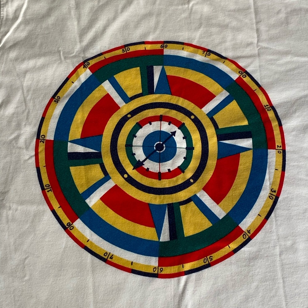 Vintage Liz Active Aztec Design Compass T Shirt - Gem